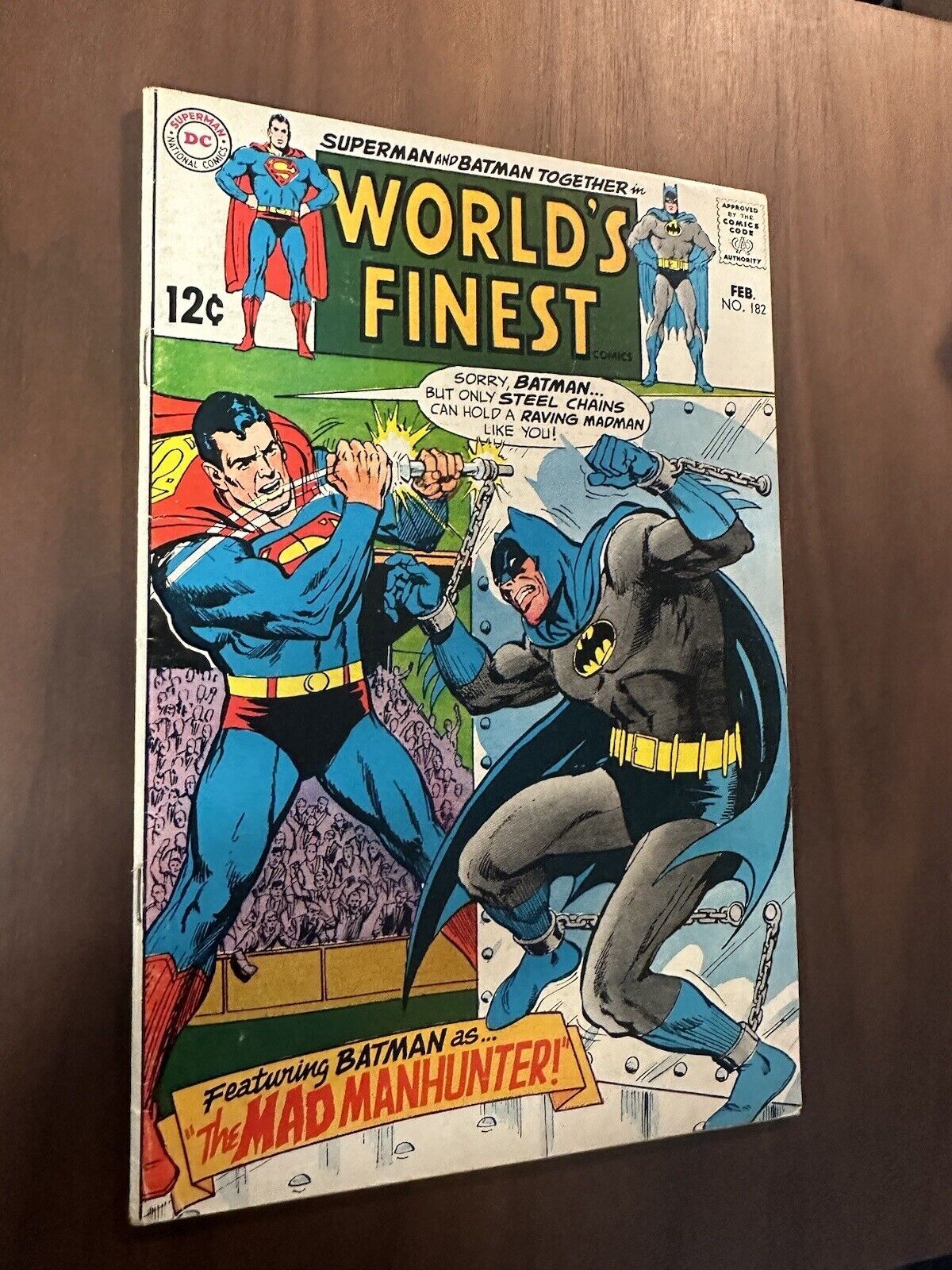 World's Finest #182 VG+ Curt Swan & Neal Adams Cover (DC 1969) | Comic ...