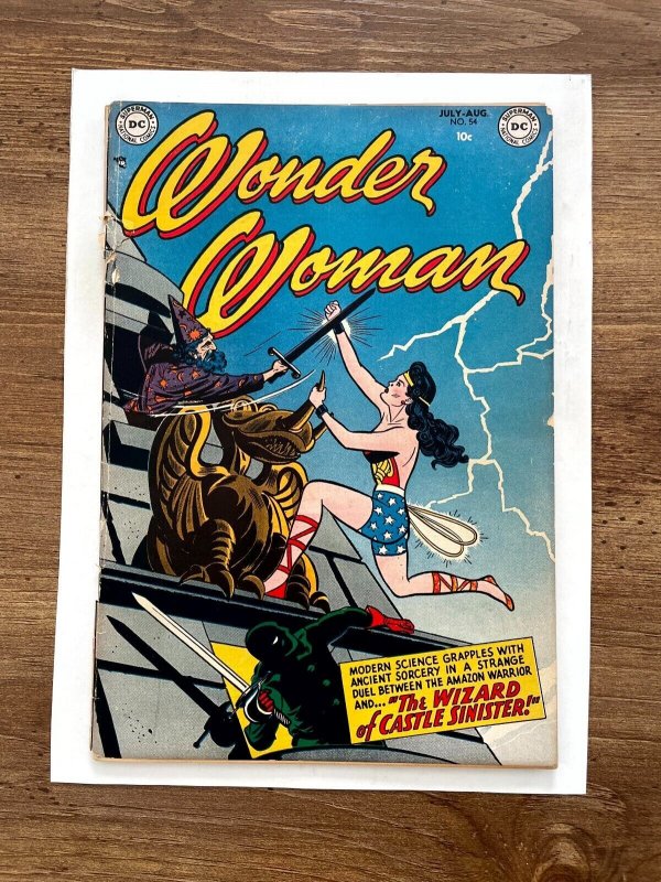 Wonder Woman # 54 VG DC Silver Age Comic Book Wizard Castle Sinister 12 ...