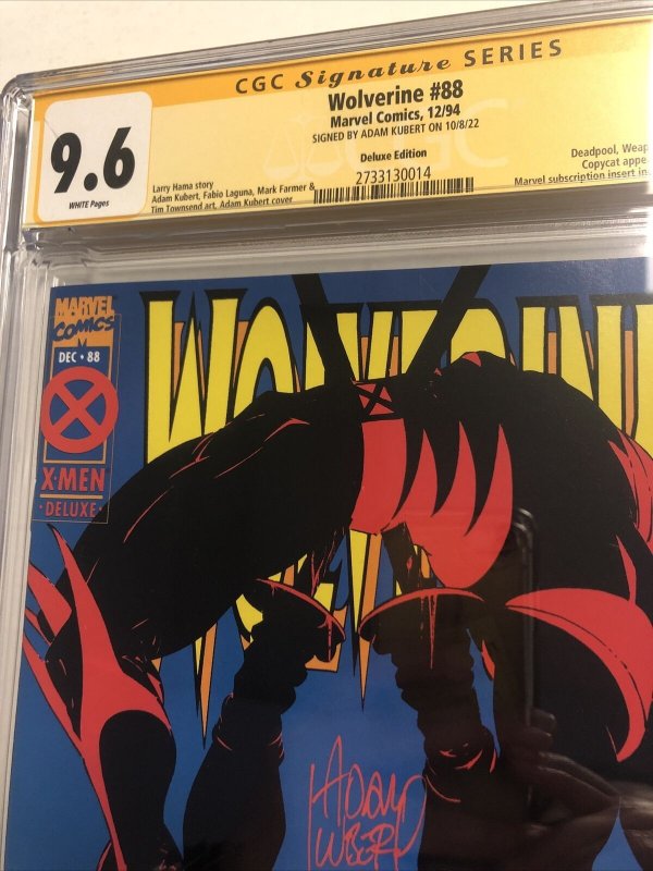 Wolverine (1994) #88 (CGC 9.6 SS WP) Signed Adam Kubert | Comic Books ...