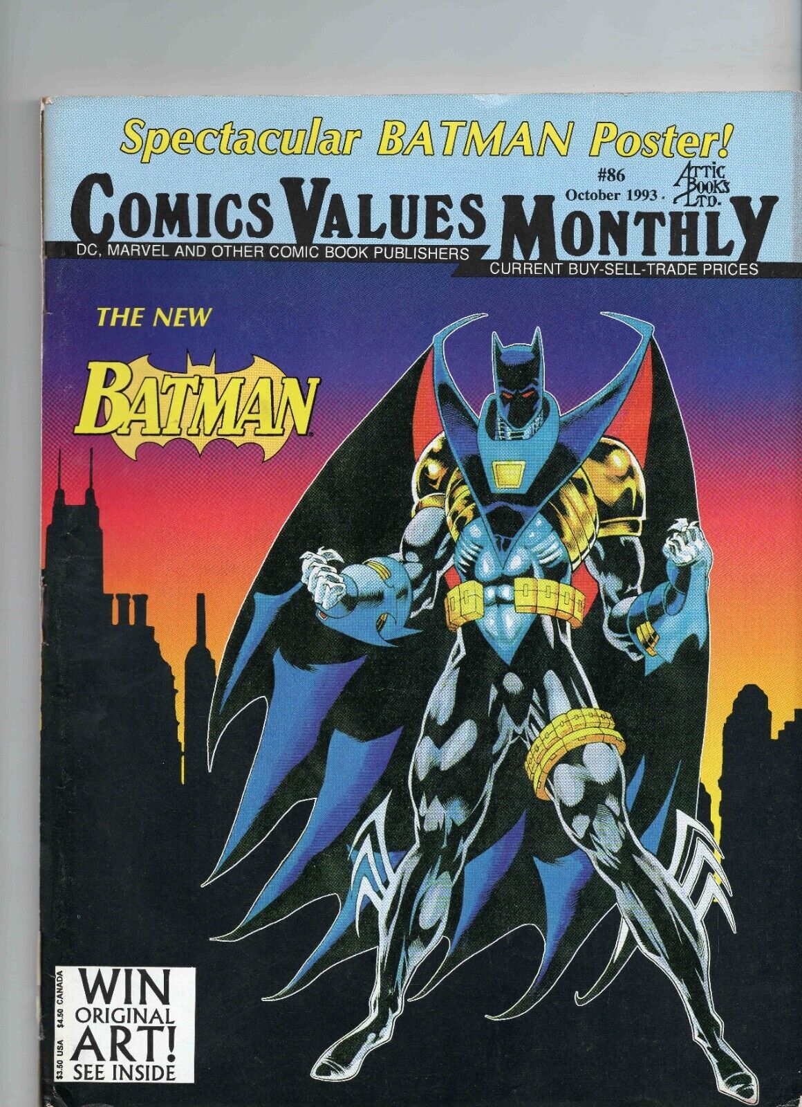 VINTAGE 1993 Comic Values Monthly #86 Attic Books Batman | Comic Books ...