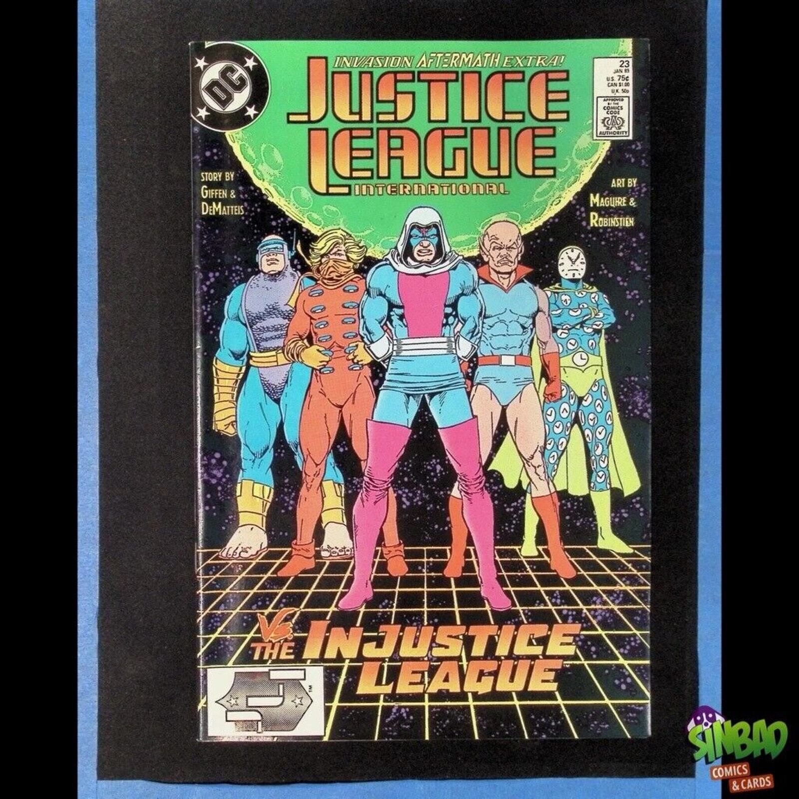 Justice League / International / America 23A 1st team app. The ...