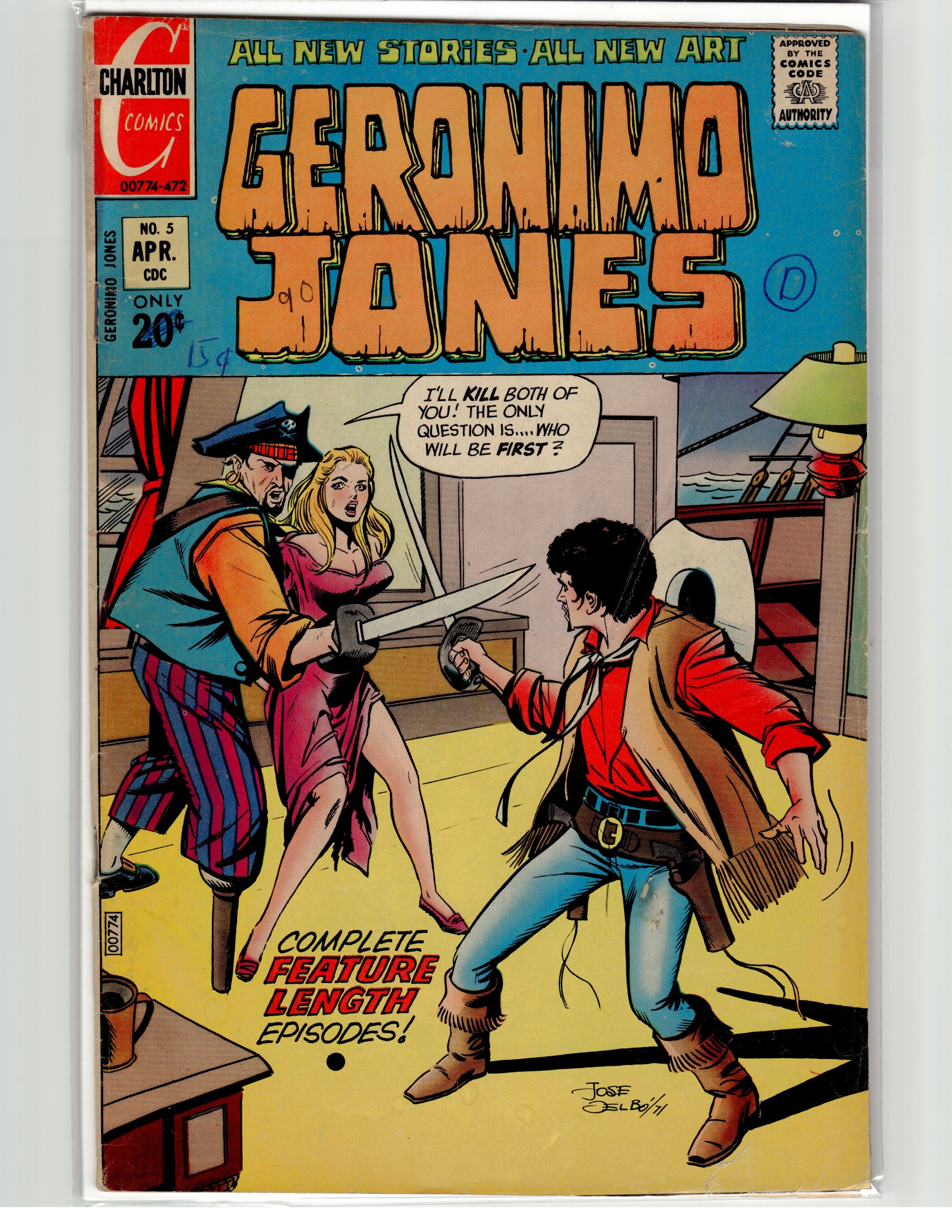 Geronimo Jones #5 (1972) Geronimo Jones | Comic Books - Bronze Age ...