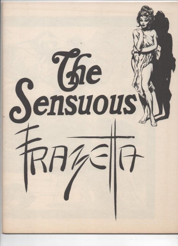SENSUOUS Frank FRAZETTA Portfolio fanzine loose leaf, NM-, Good girl ...