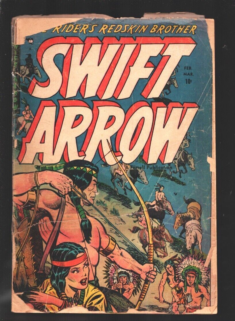 Swift Arrow #1 1952-Excellent-First issue-Masked Rider appears-spicy ...