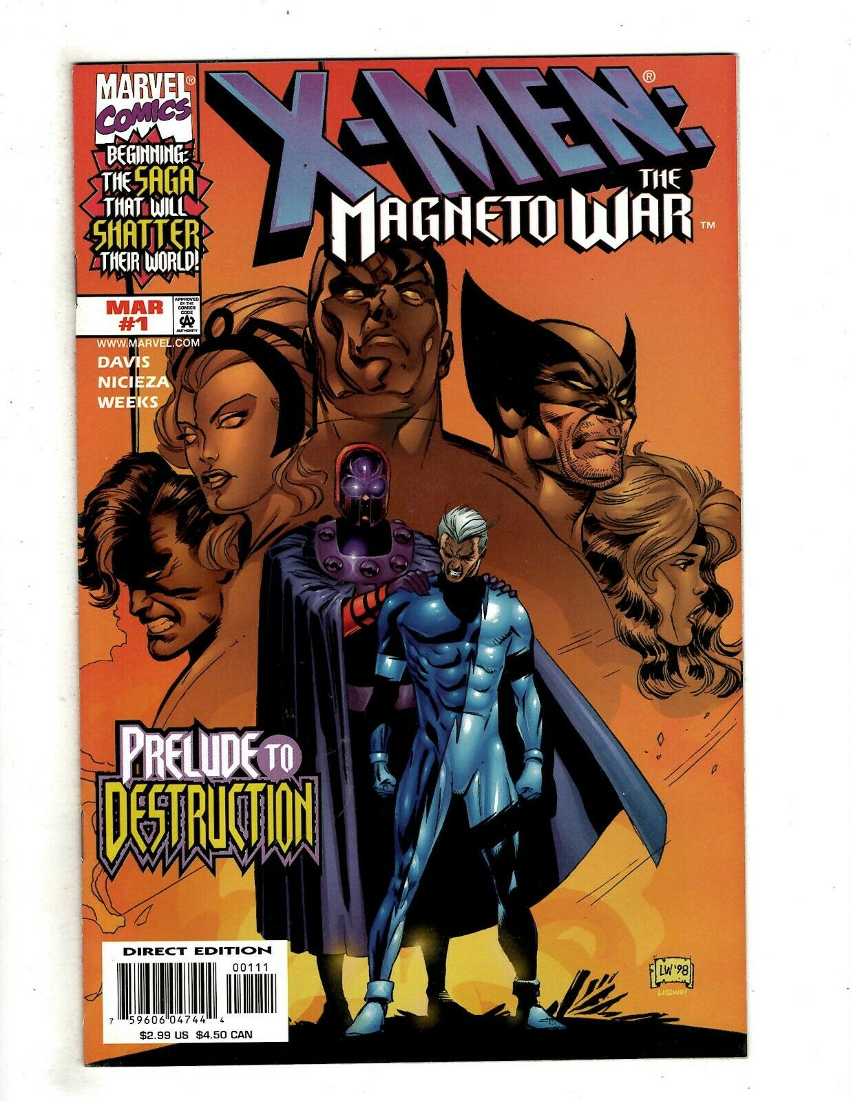 11 Marvel Comics Magneto War 1 Millenial Visions Lost Tales 1 X-Babies ...