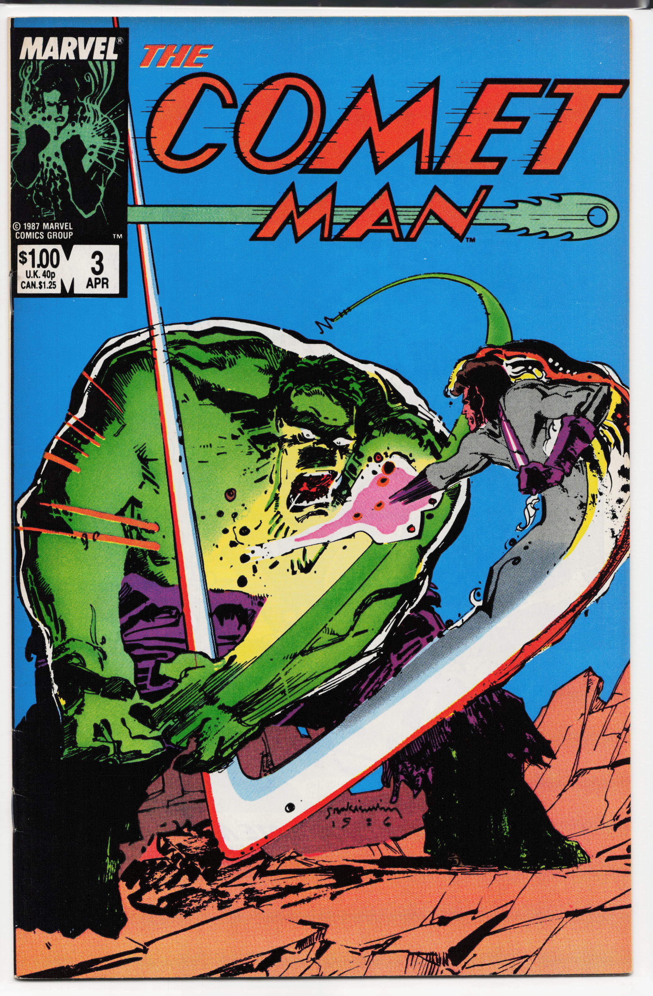 Comet Man #3 (1987) Comet Man | Comic Books - Copper Age, Marvel ...