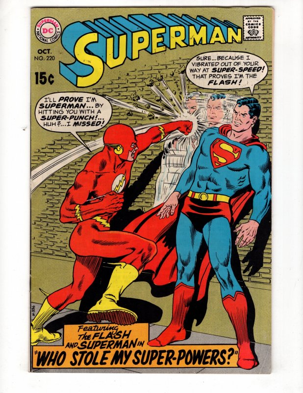 Superman #220 (1969) / ID#411 | Comic Books - Silver Age, DC Comics ...