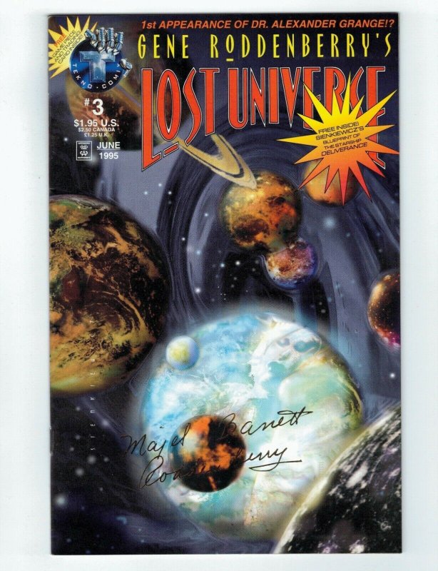 Gene Roddenberry's Lost Universe #3 FN foil stamped autograph variant ...