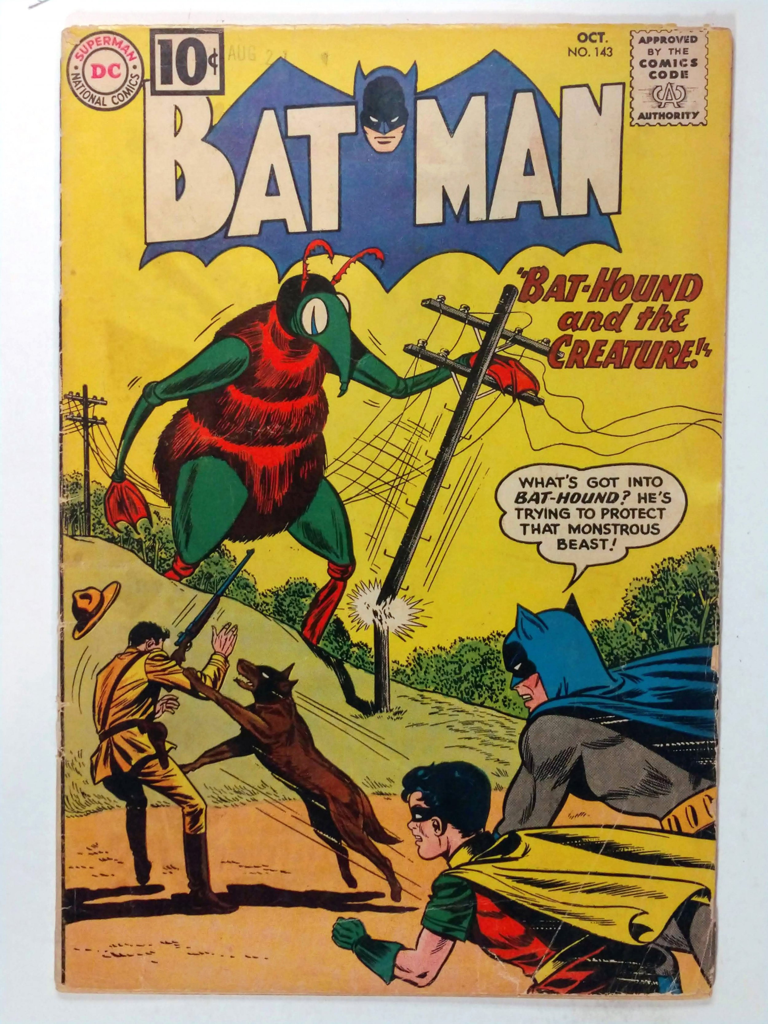 Batman #143 (1.0, 1961) Last 10 cent issue | Comic Books - Silver Age ...