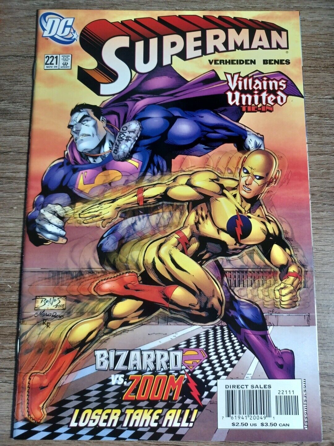 Superman #221 NM Reverse Flash vs Bizarro Race DC Comics c175 | Comic ...