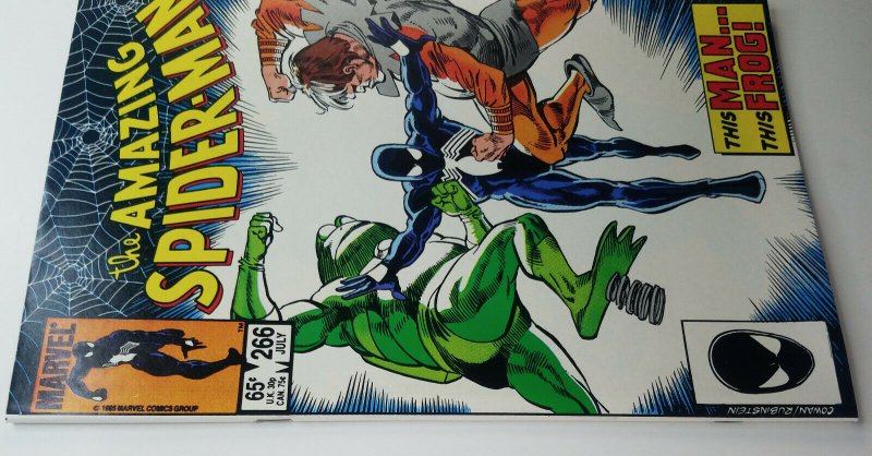 Amazing Spider-man 266 | Toad Frog-Man | NM | 1985 Marvel | Black Suit ...