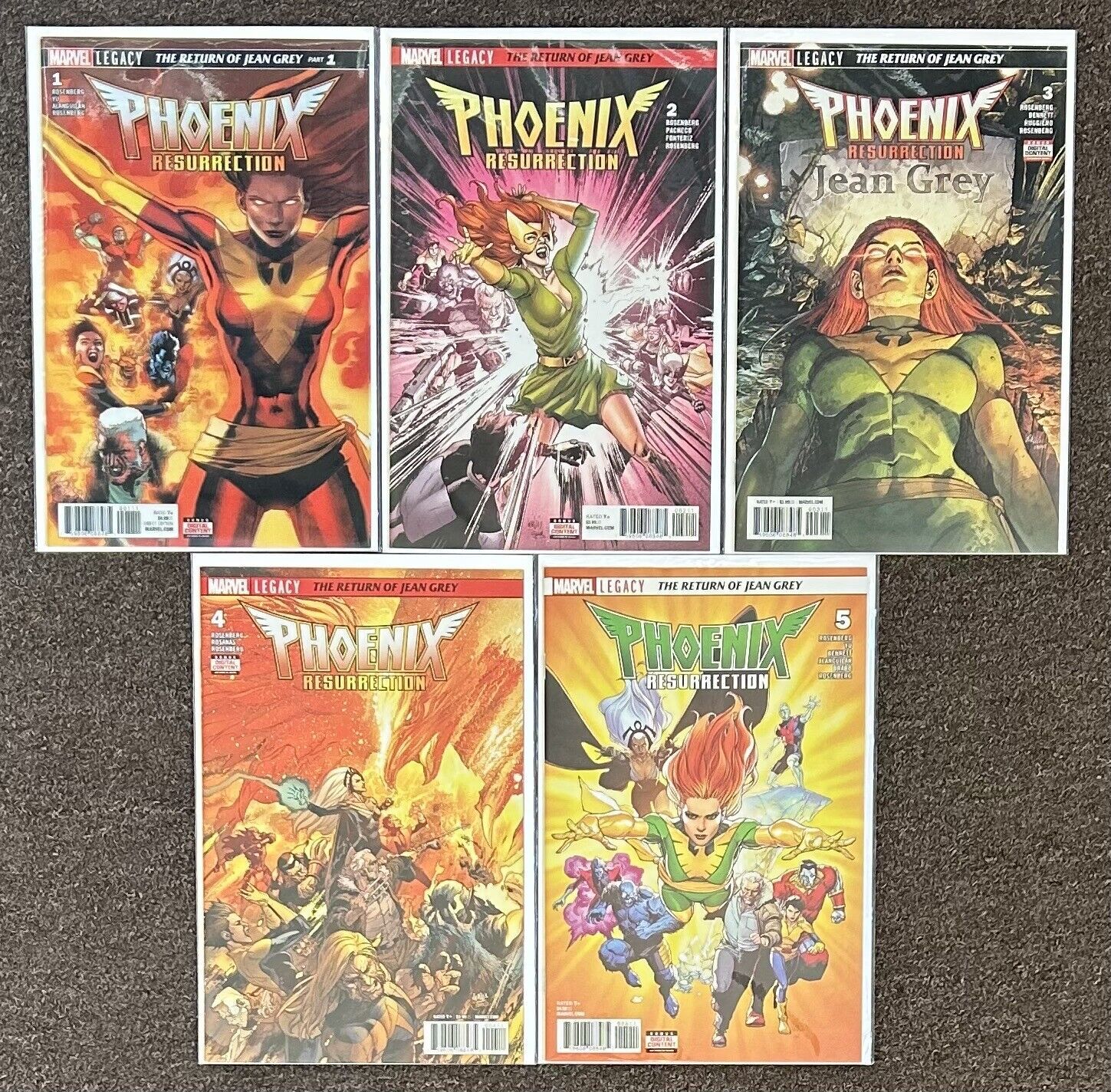 Phoenix Resurrection #1,2,3,4,5 The Return Of Jean Grey Marvel 2017 ...