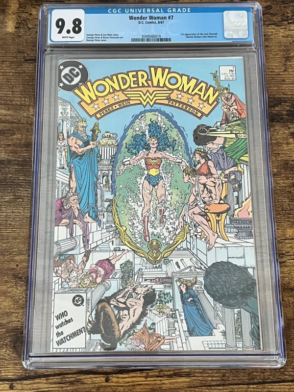 Wonder Woman #7 (1987). CGC 9.8. 1st app new Cheetah (Dr. Barbara Ann ...