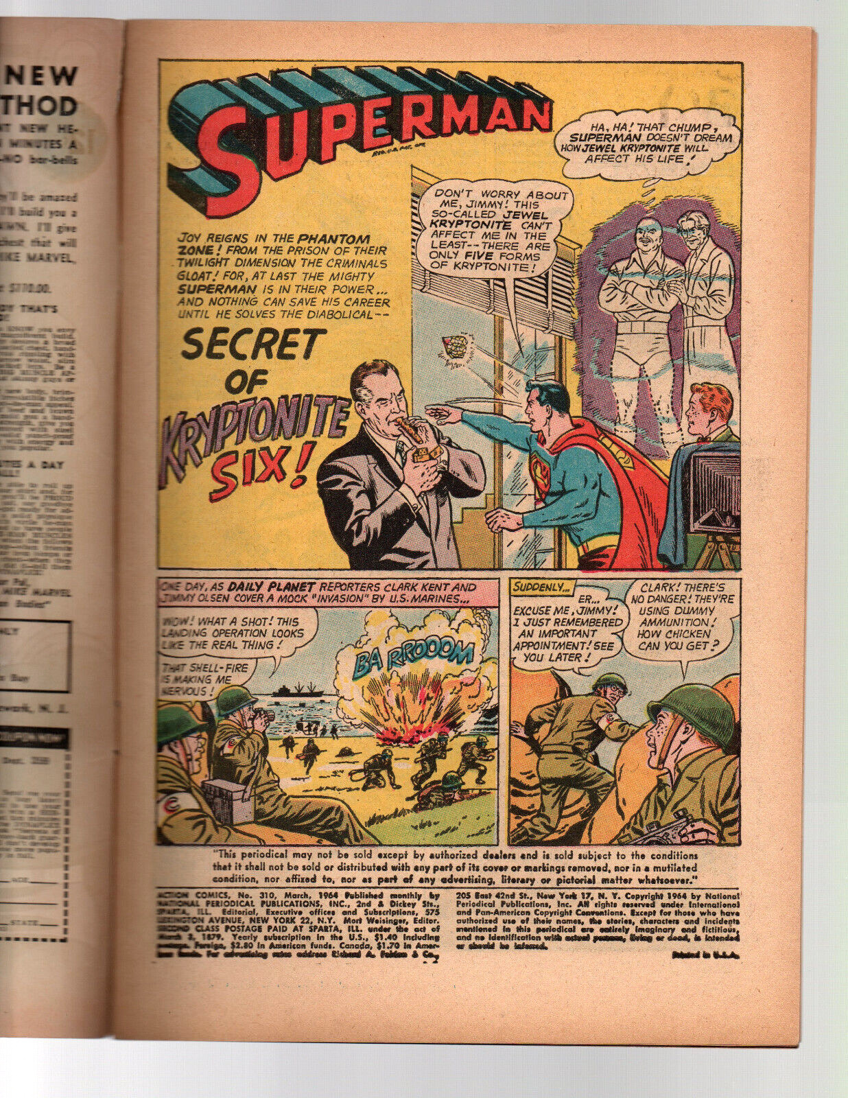 Action Comics #310 - 1st Jewel Kryptonite - KEY - Superman - Swan ...