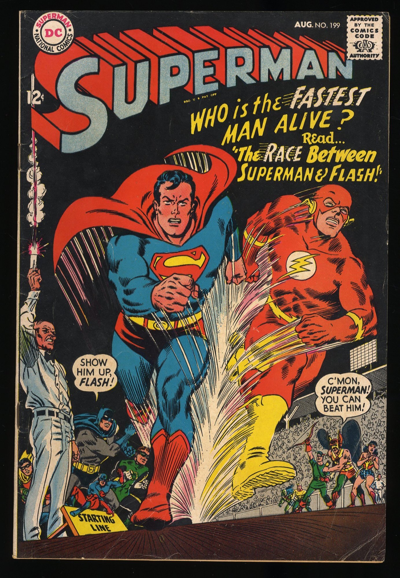 Superman #199 FN 6.0 1st Flash race with Superman! Justice League ...