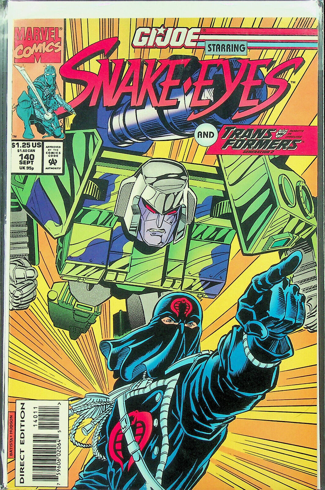 G.I. Joe - Snake-Eyes &Transformers #139-142 (Jul-Oct 1993) - Comic Set ...
