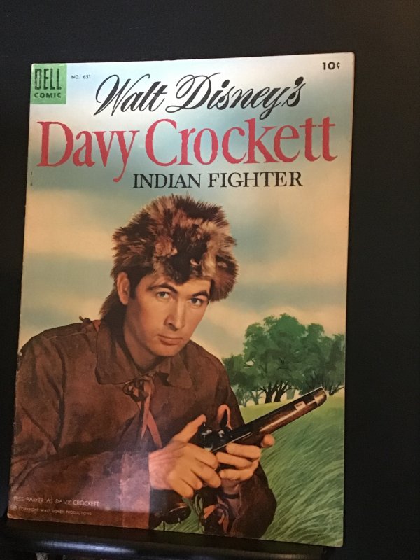 Four Color #631 (1955) Davy Crockett Indian fighter #1 high-grade Key ...