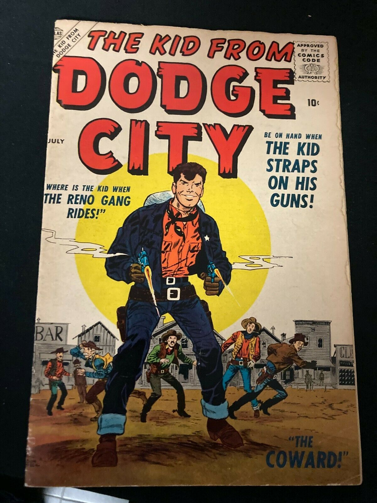 The KID From Dodge City(Fn) Issue#1, Number One, Altas Comics, 1957 ...
