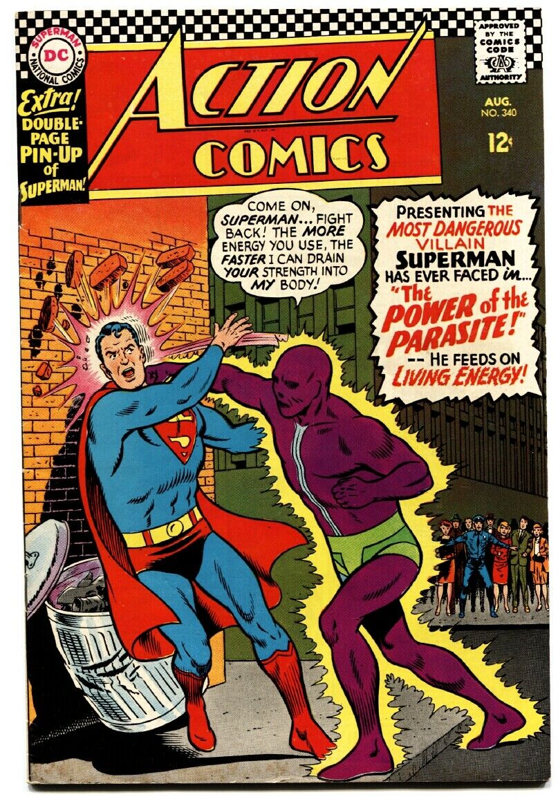 ACTION COMICS #340 1966-Superman. First appearance of PARASITE | Comic ...