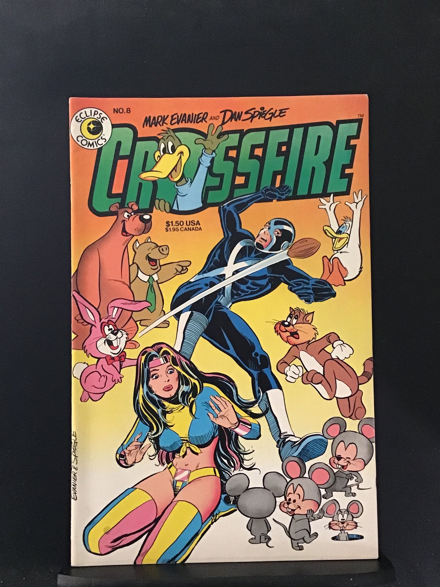 Crossfire #8 (1985) | Comic Books - Copper Age, Eclipse, Superhero / HipComic