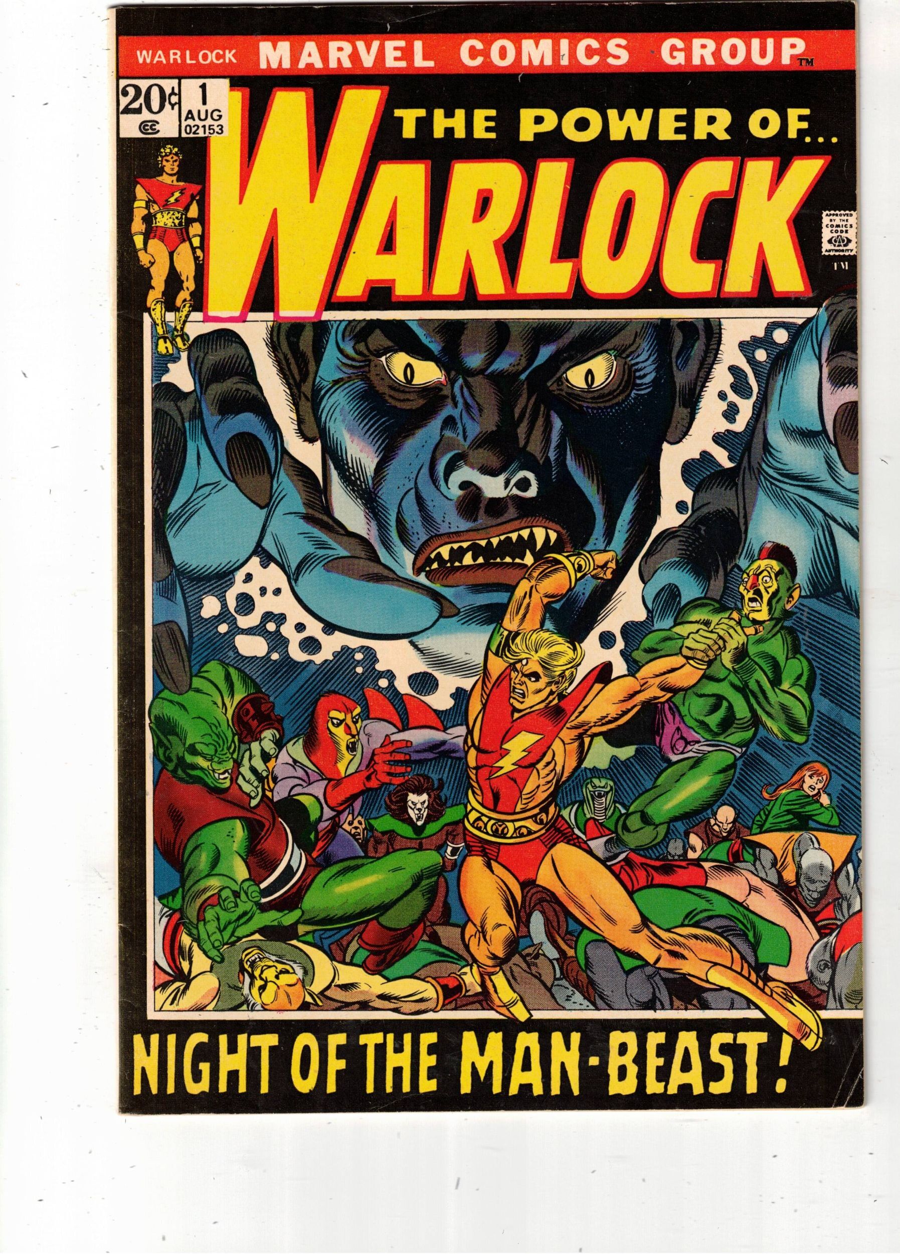 Warlock #1 (1972) Sharp Black Cover 1st solo Adam Warlock! VF/NM Utah ...