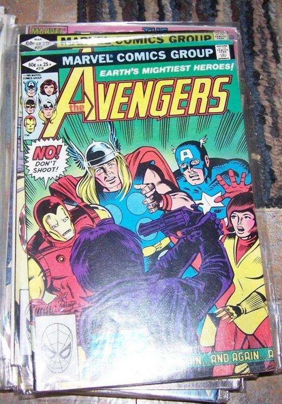 Avengers # 218 (Apr 1982, Marvel) born again + captain america thor ...
