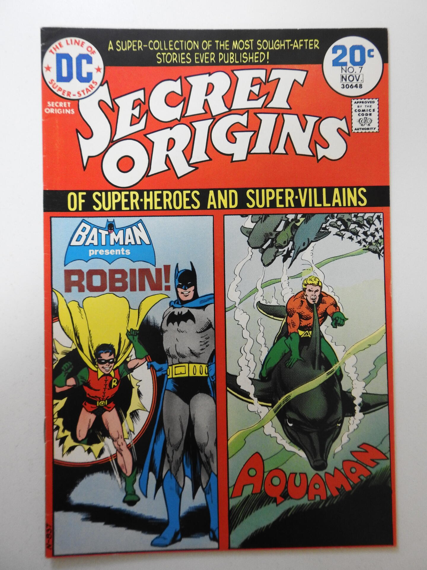 Secret Origins #7 (1974) VG- Condition 3 centerfold wraps detached ...