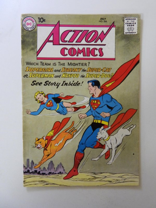 Action Comics #266 (1960) VG/FN condition 1/2" spine split | Comic ...