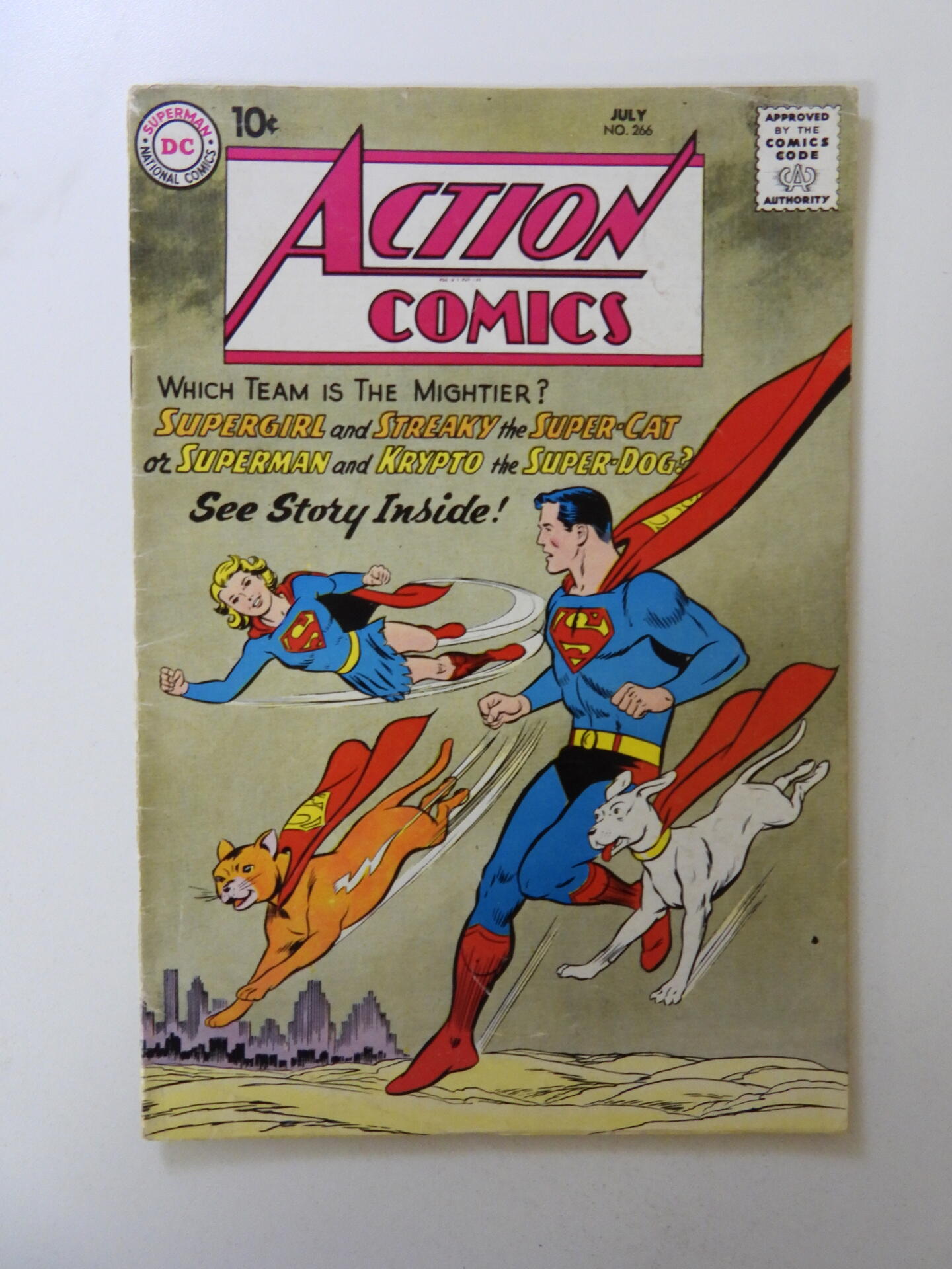 Action Comics #266 (1960) VG/FN condition 1/2" spine split | Comic ...