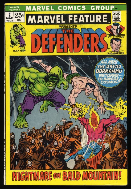 Marvel Feature #2 FN/VF 7.0 2nd Appearance Defenders! | Comic Books ...