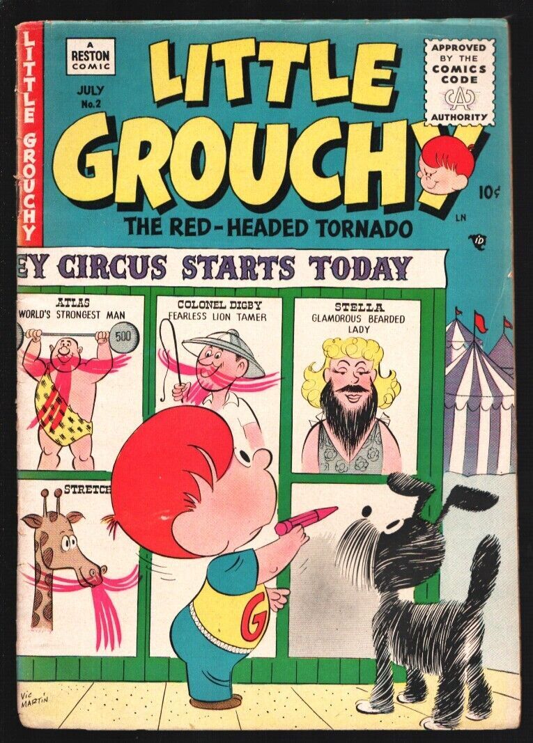 Little Grouchy #2 1955-Reston-Vic Martin art-Wacky humor & gags-Rare-G ...