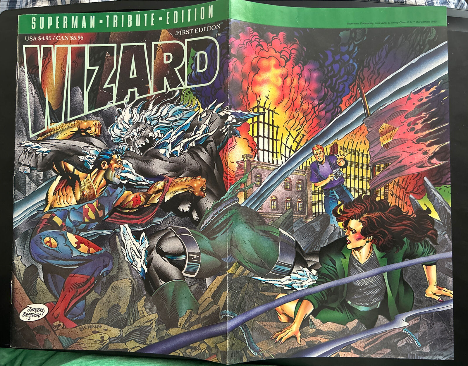 Wizard Magazine Superman Tribute Edition #1 in NM + condition; No Card ...