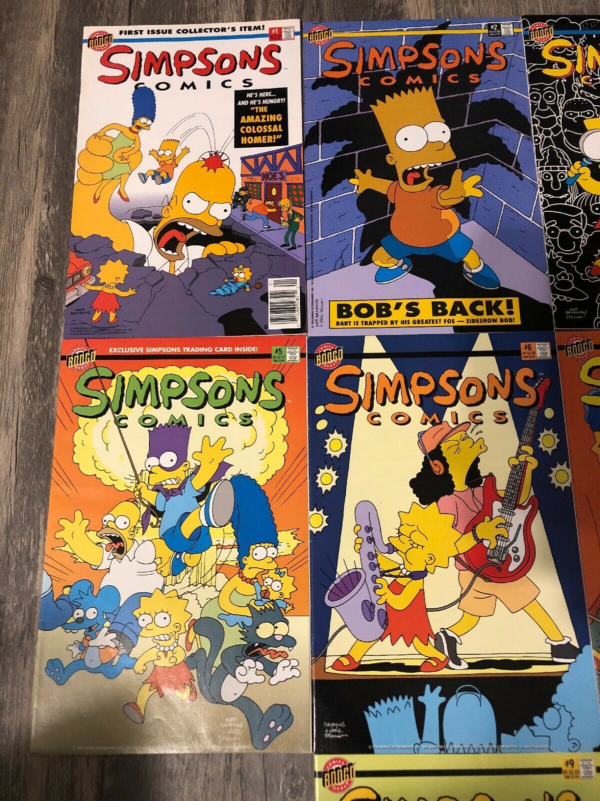 Bongo Simpsons Comics Lot 1 - 10 * RARE * Some Newsstand Edition ...