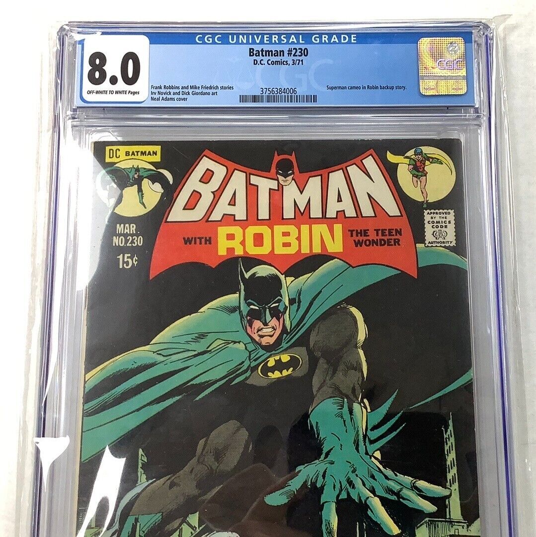 Batman #230 CGC 8.0 Superman Cameo 1971 | Comic Books - Bronze Age, DC ...