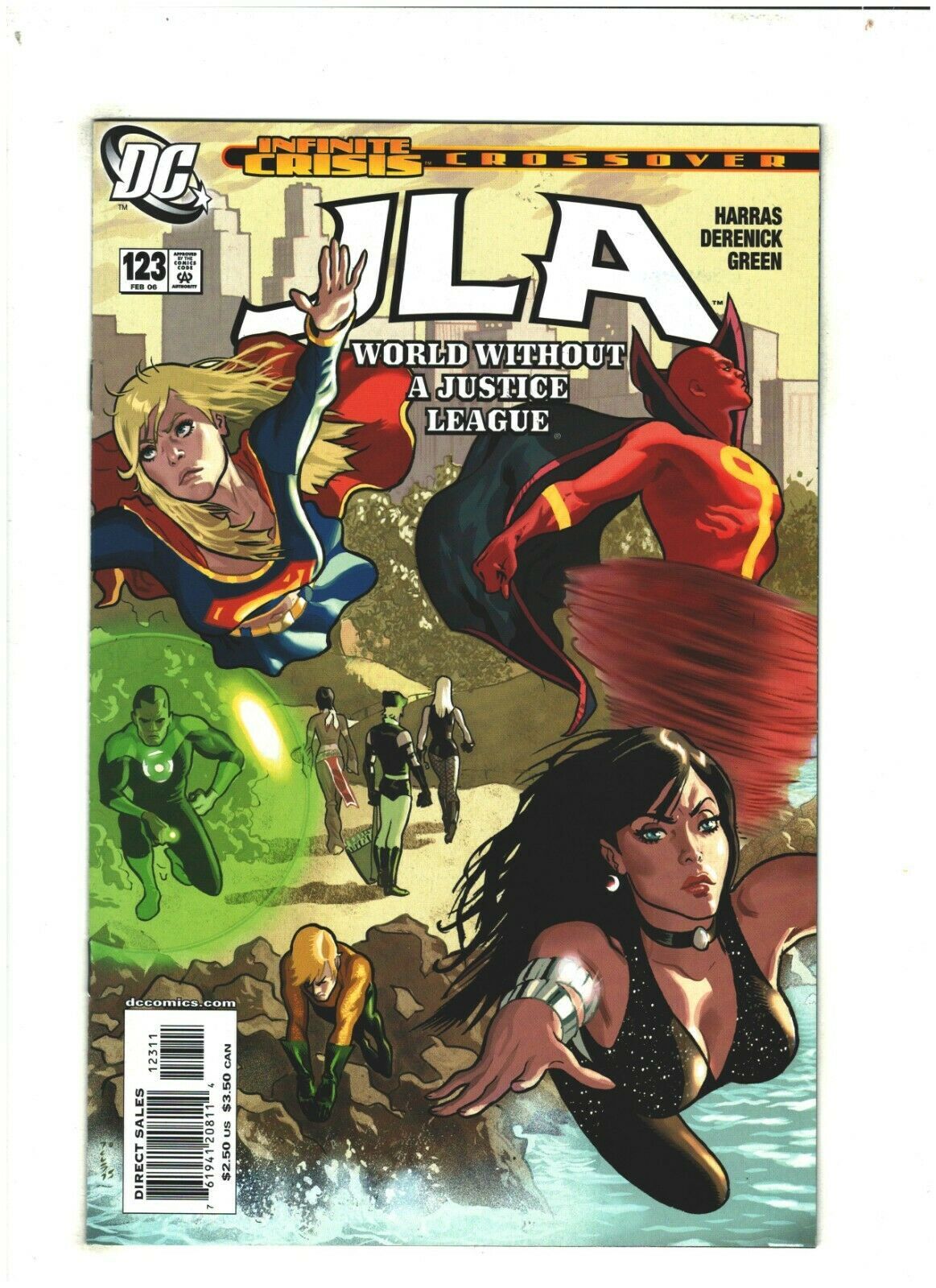 JLA #123 NM- 9.2 World Without A Justice League Infinite Crisis ...