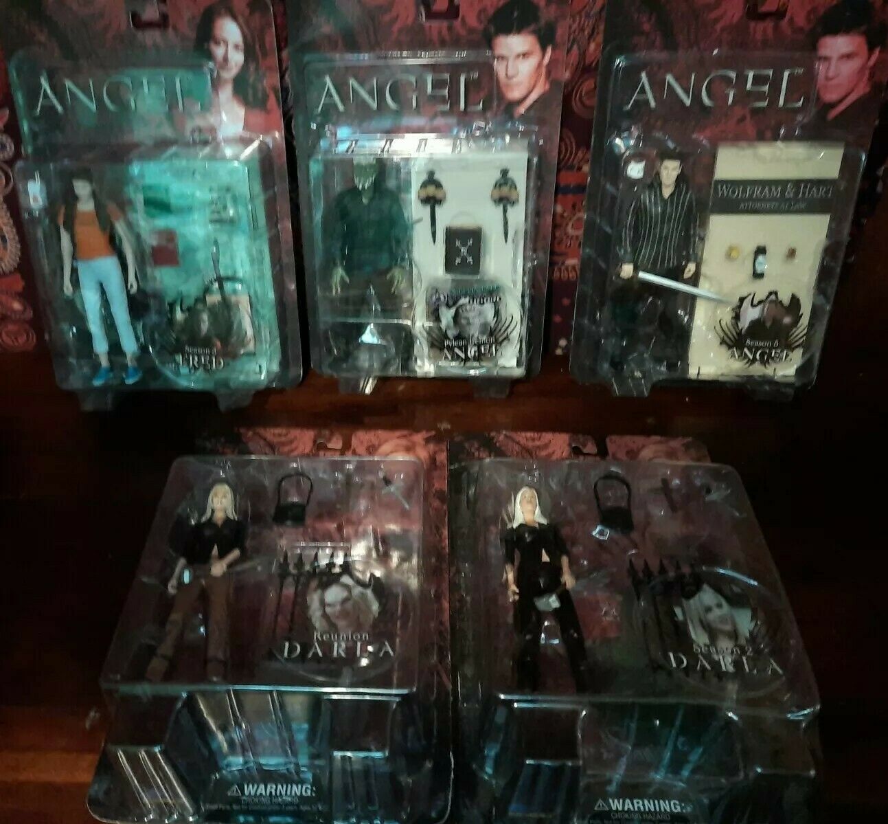 5X Diamond Select ANGEL 6" FIGURES Season 3 Fred Angel Darla Pylean ...