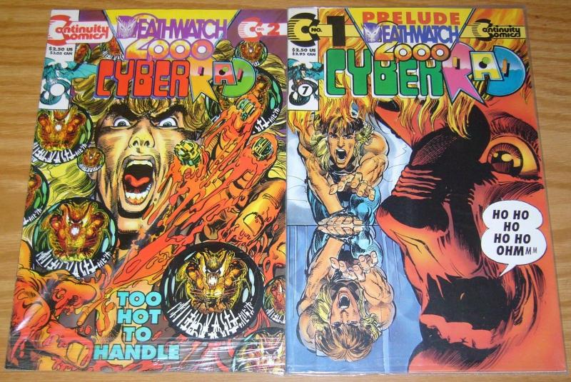 CyberRAD: Deathwatch 2000 #1-2 VF/NM complete series in bag w/cards ...