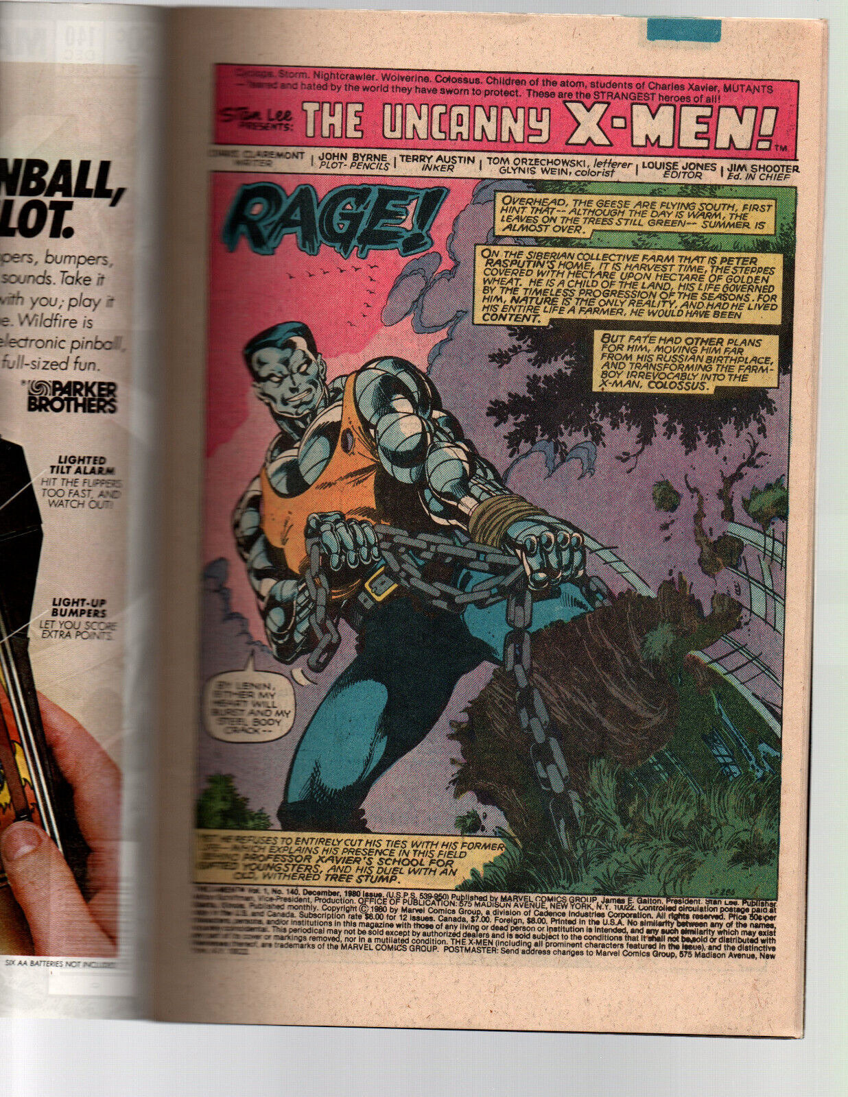 Uncanny X-Men #140 newsstand - Wendigo - Alpha Flight - 1980 - VF ...