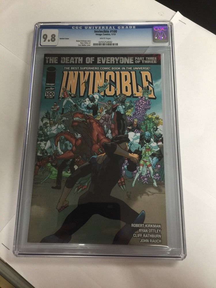 Invincible 100 Cgc 9.8 Variant Cover Perfect Centering! | Comic Books ...