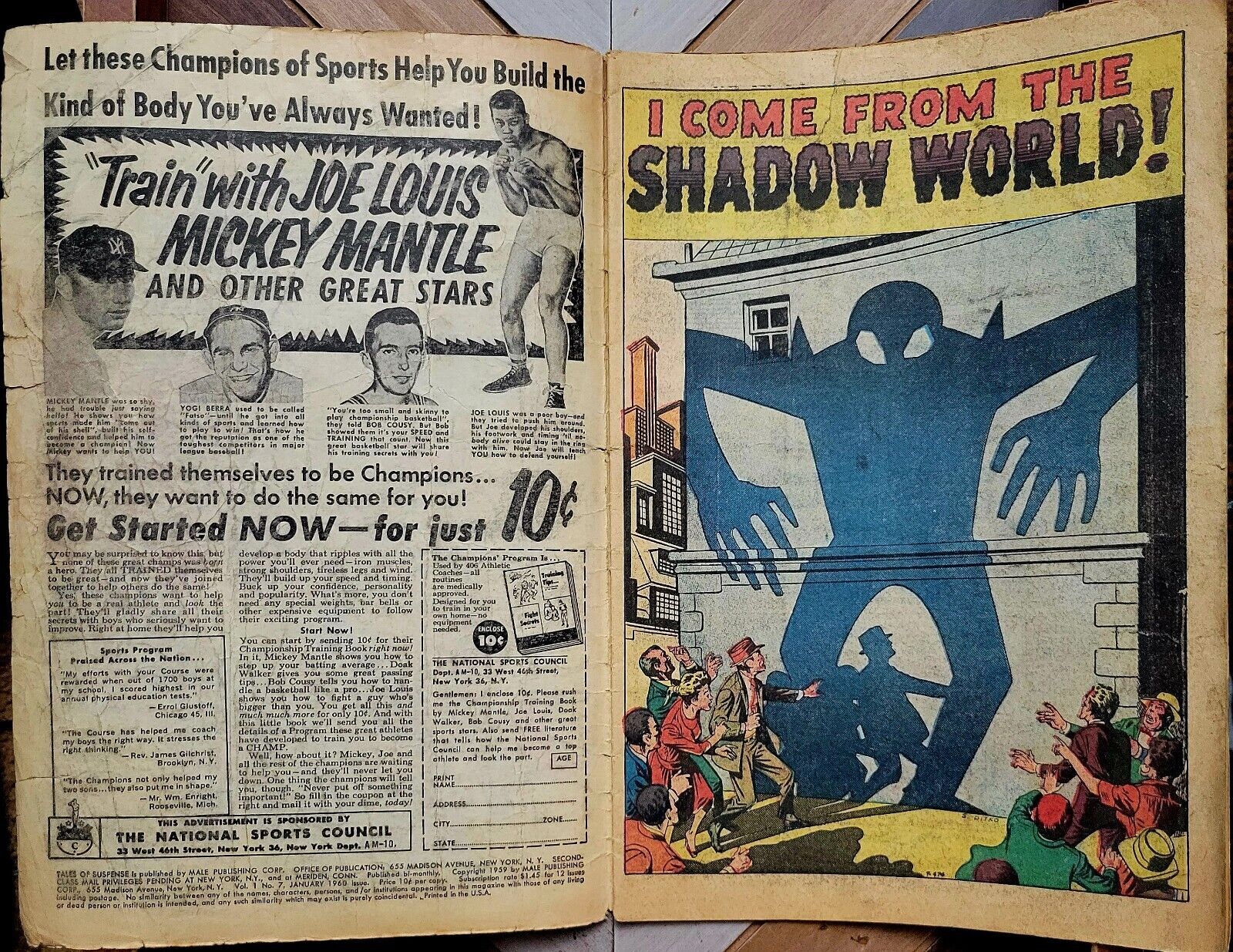 TALES of SUSPENSE #7 GD Marvel 1960 1st Prototypes LAVA MAN/AUNT MAY ...