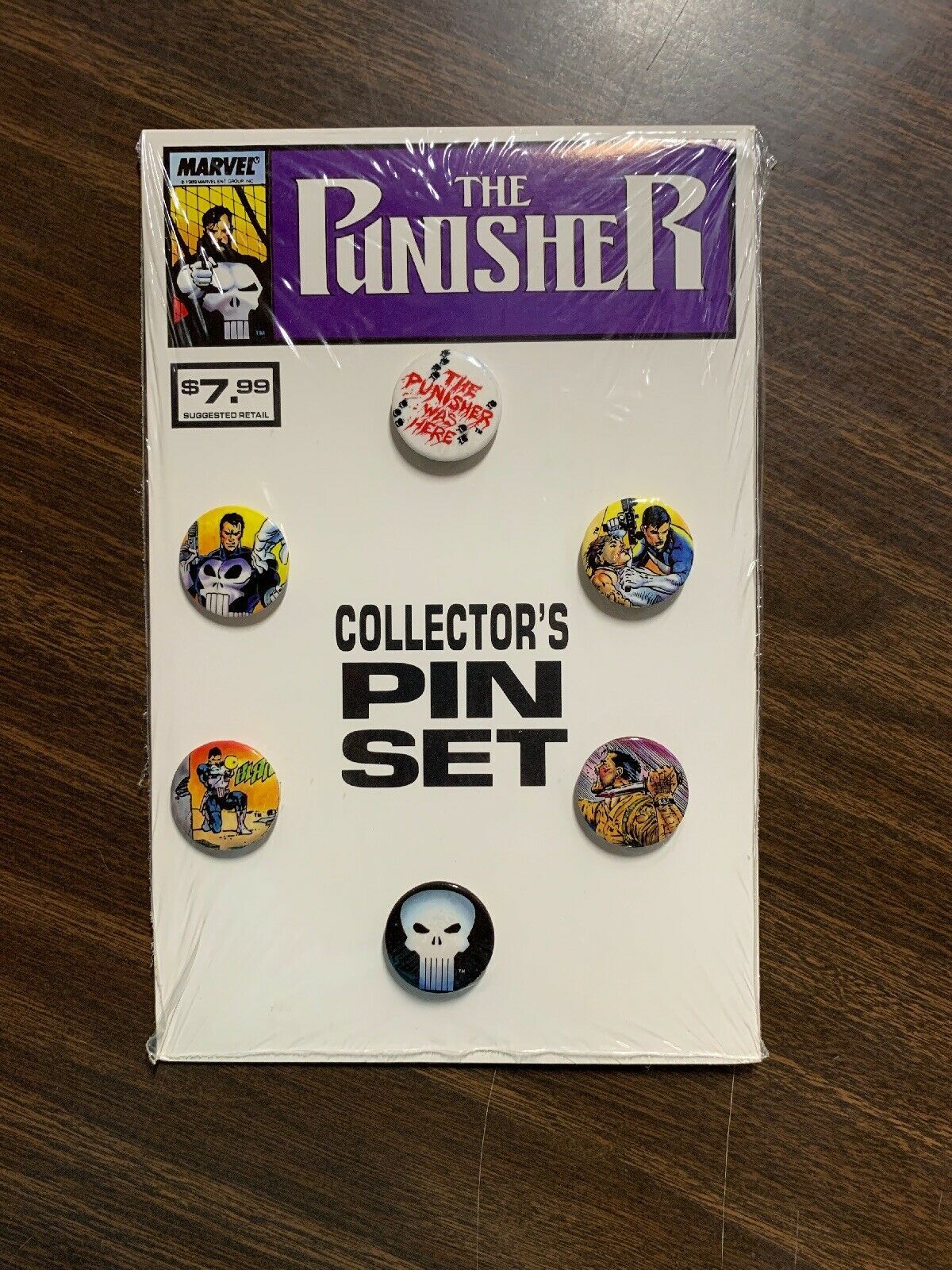 Vintage Collector's PIN SET 1.25" Pinback Buttons Punisher Pins ...