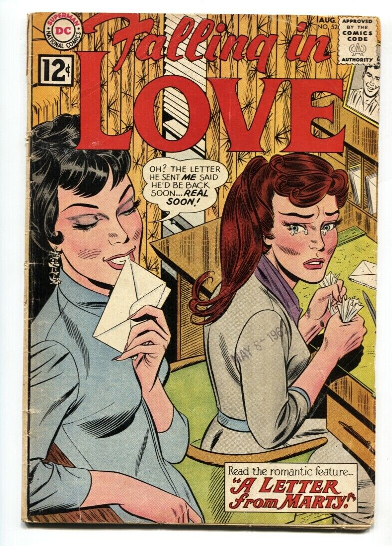 Falling in Love #52 1962- DC Romance- comic book G/VG | Comic Books ...