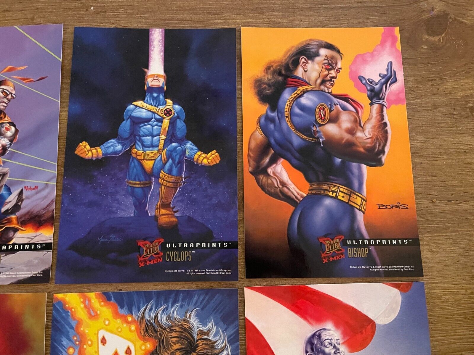 Lot Of 10 Fleer Ultra X-Men Car Prints Marvel Comics Gambit Wolverine ...