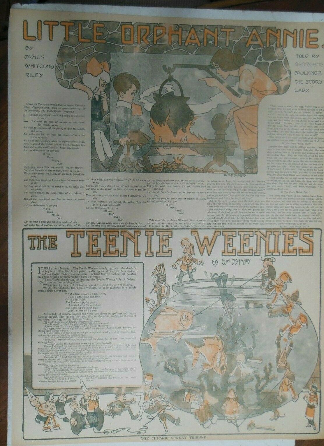 The Teenie Weenies Sunday by Wm. Donahey from 8/23/1914 Full Page Size ...