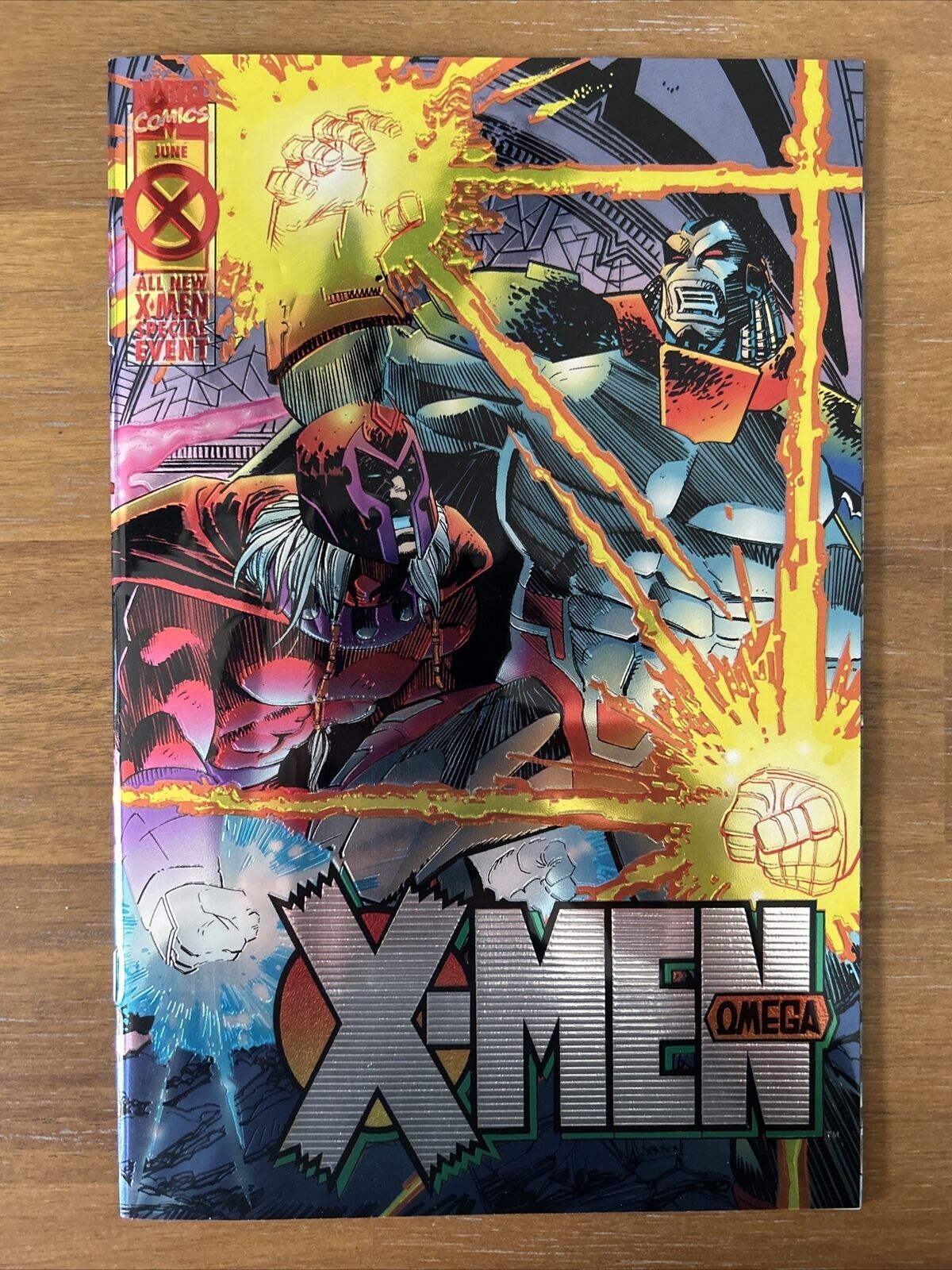 Marvel X-Men Omega #1 Comic Book (1995) NM Foil Cover Age of Apocalypse ...