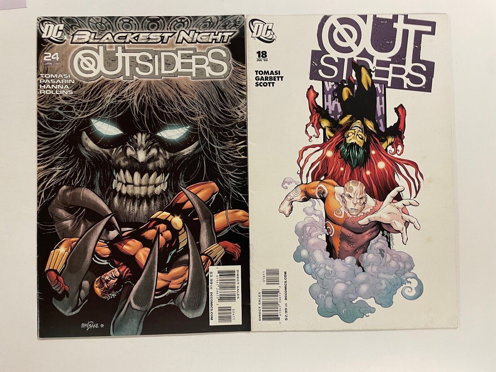 4 Outsiders DC Comic Books # 18 24 27 28 Nightwing Starfire The Creper ...