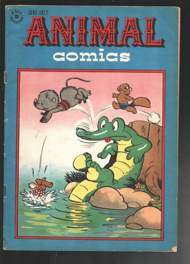 Animal Comics #21 1946-Dell-Pogo & Albert Alligator cover & story art ...