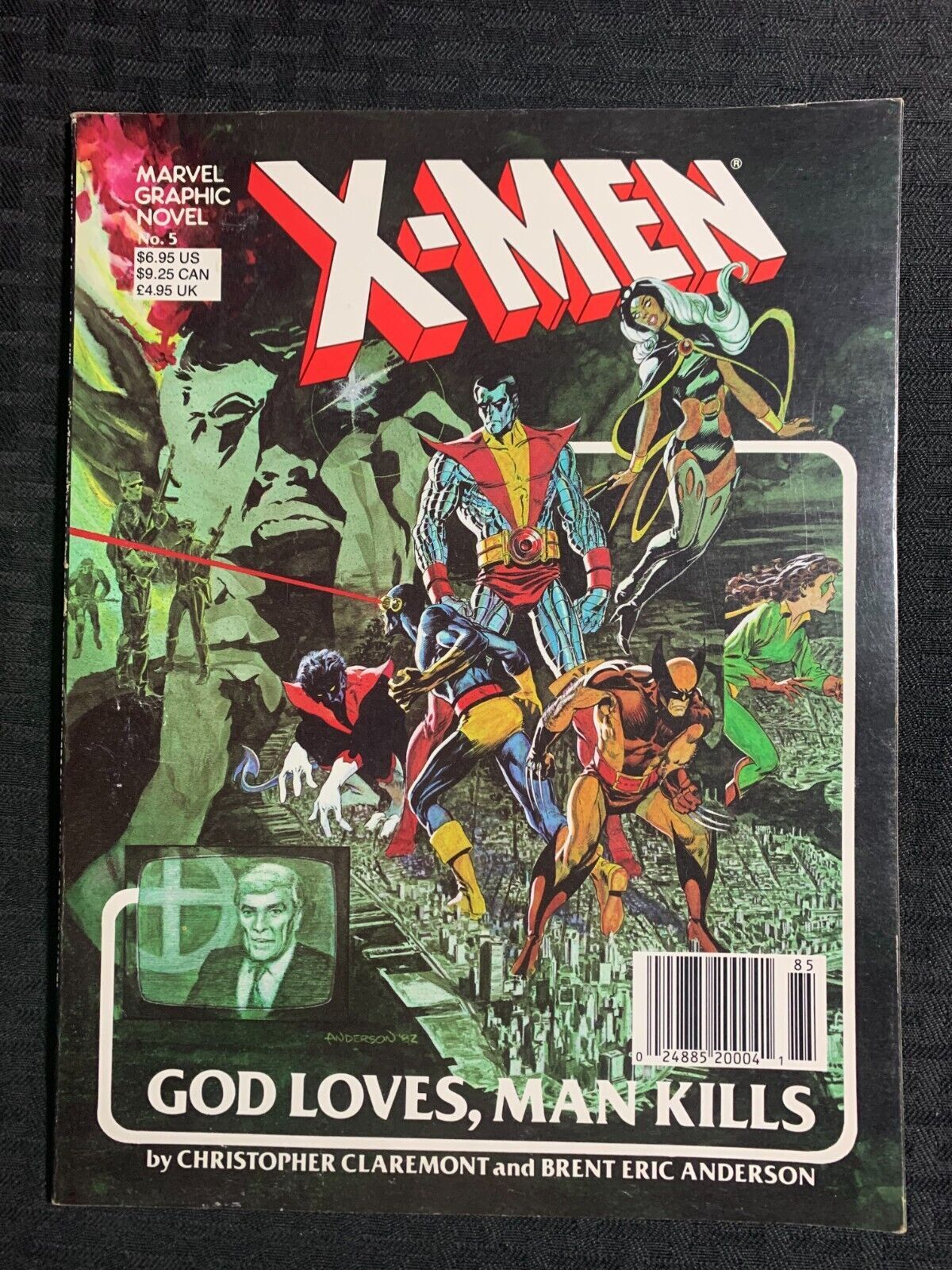 1982 X-MEN God Loves Man Kills SC VG+ 4.5 7th Marvel Graphic Novel #5 ...