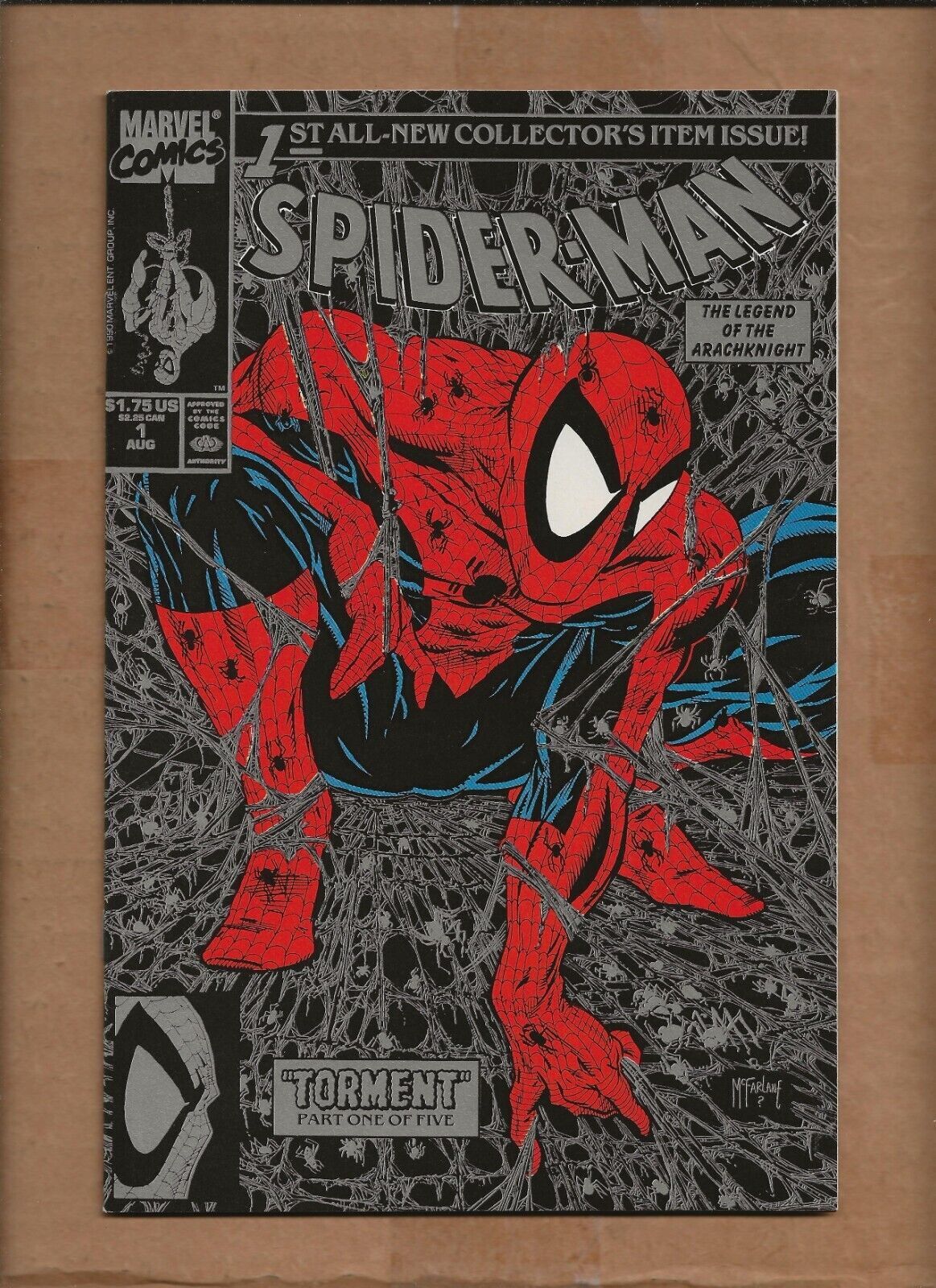 Spider-Man #1 Black Silver INK Marvel 1st Printing Mcfarlane | Comic ...