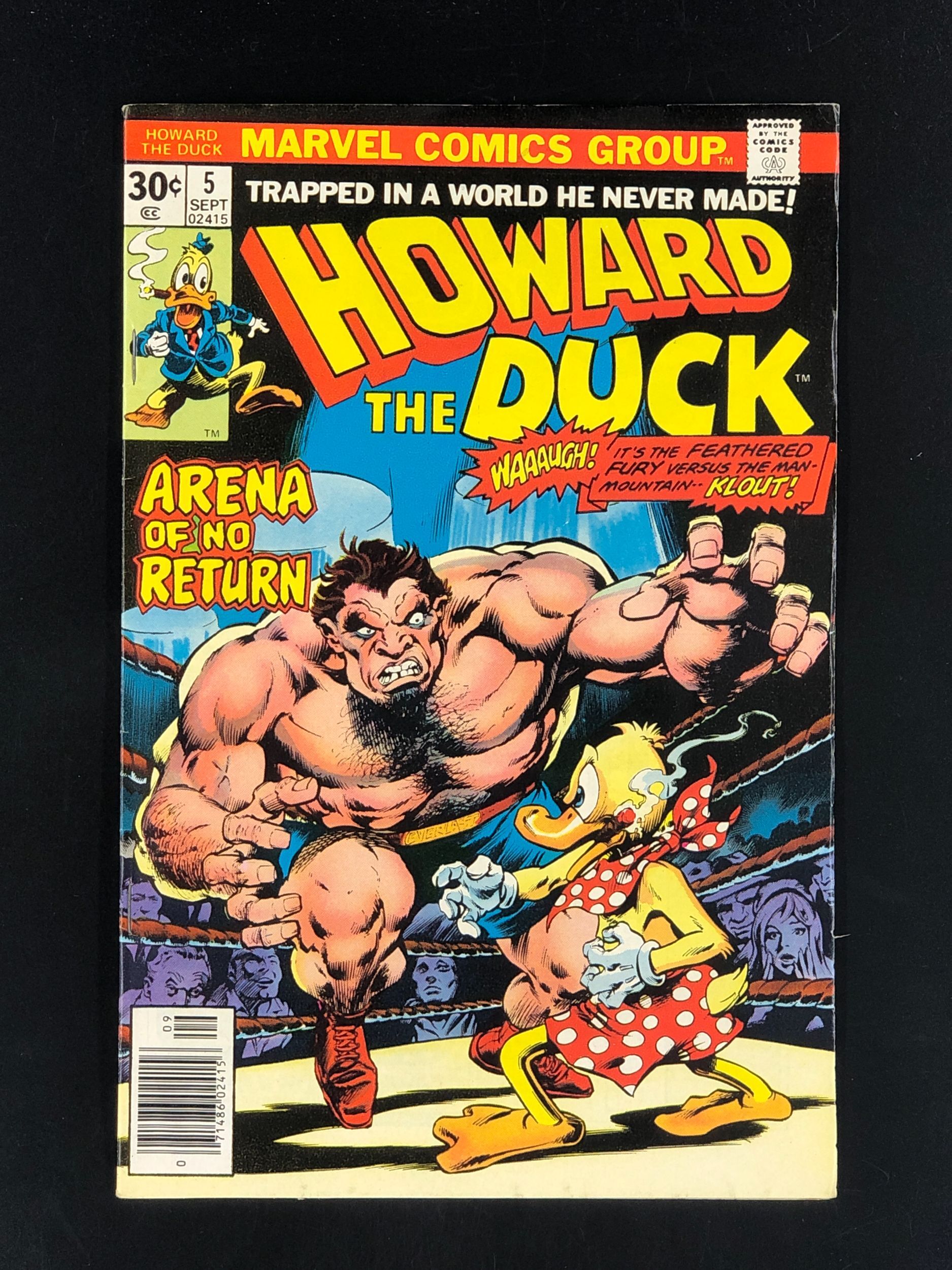 Howard the Duck #5 (1976) VF- Gene Colan Cover Arena of No Return ...